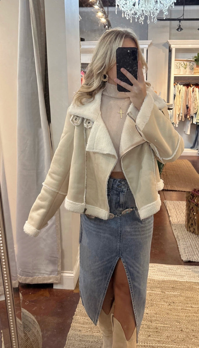 The Breezy City Sherpa Moto Jacket – Page 6 Boutique